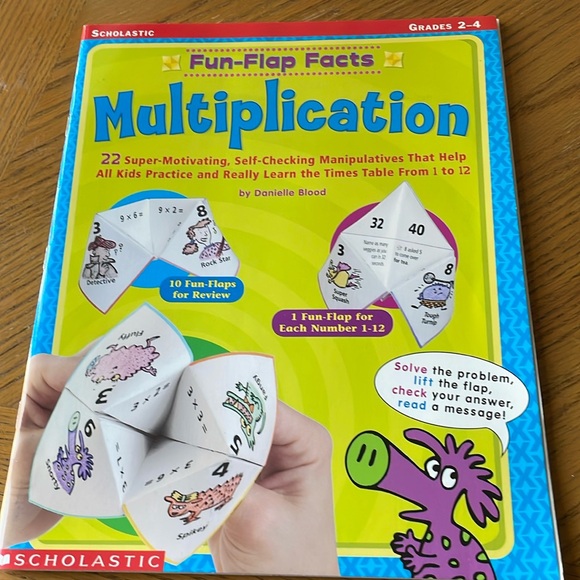 Scholastic | Other | Funflap Facts Multiplication Grades 24 By ...